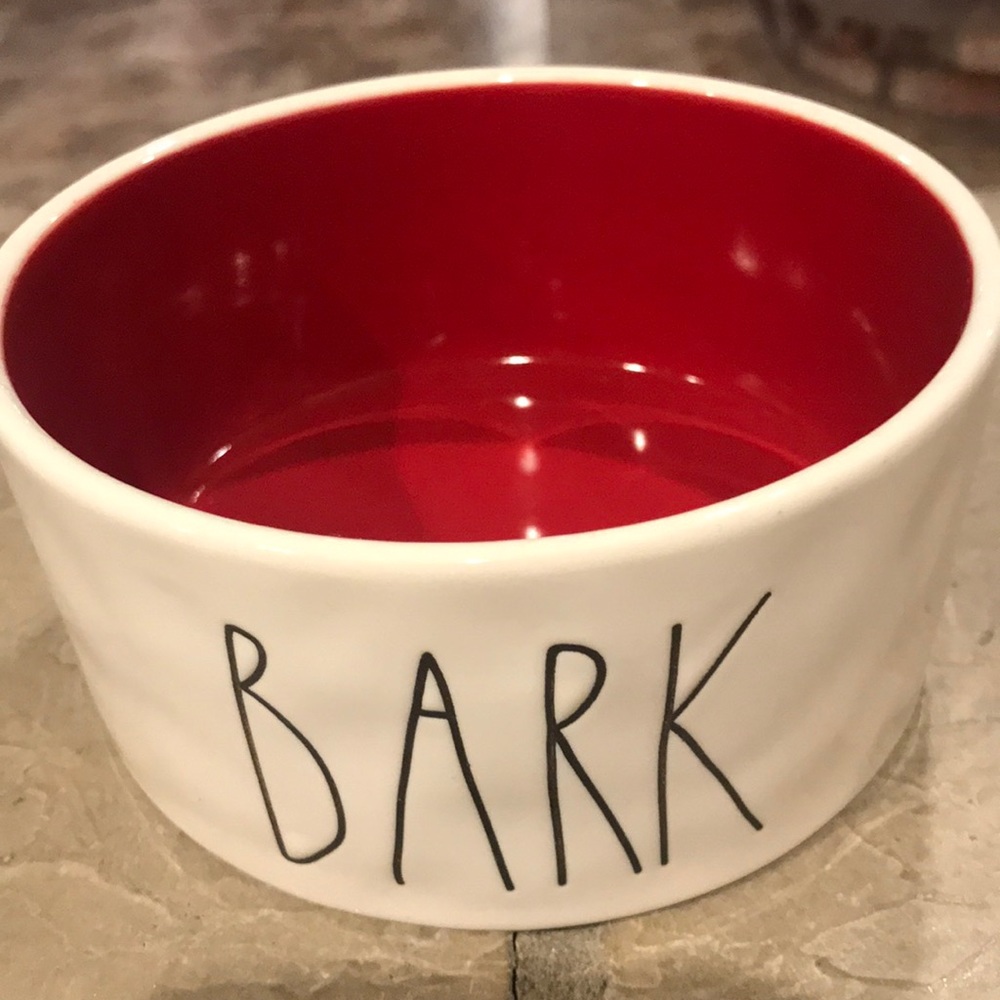New Rae Dunn Ceramic Dog Bowl - Gem